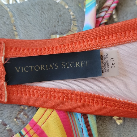 Victoria's Secret | Swim | Vs Bombshell Add 2 Cups Bikini Top Orange ...